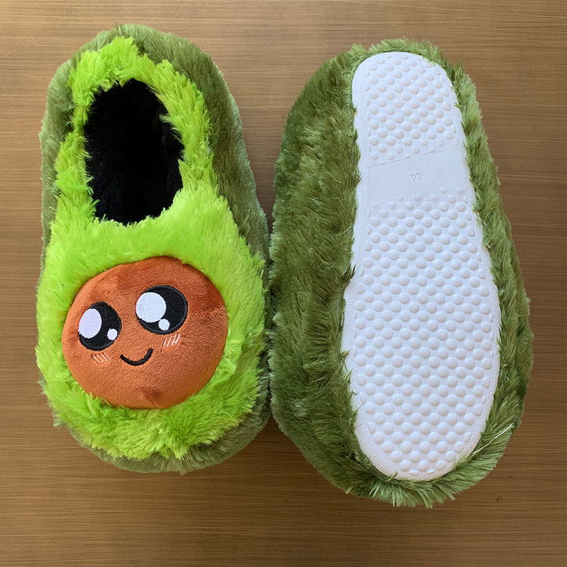 Avocado Plush Slippers – MexiStuff