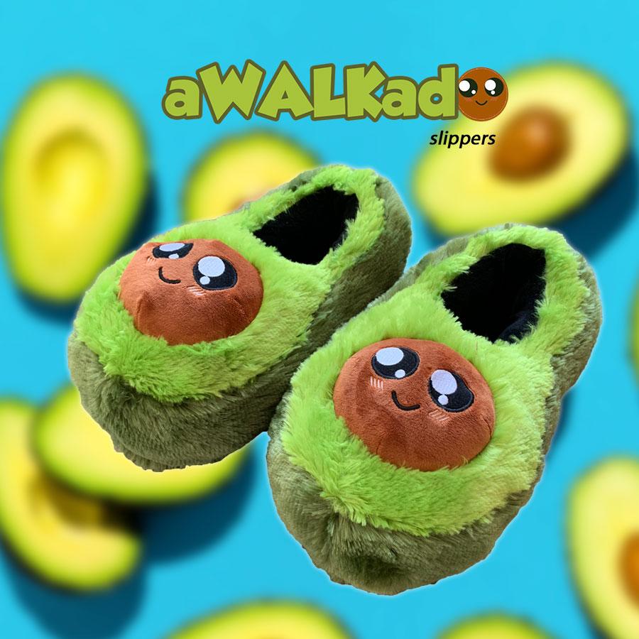 Avocado Plush Slippers – MexiStuff